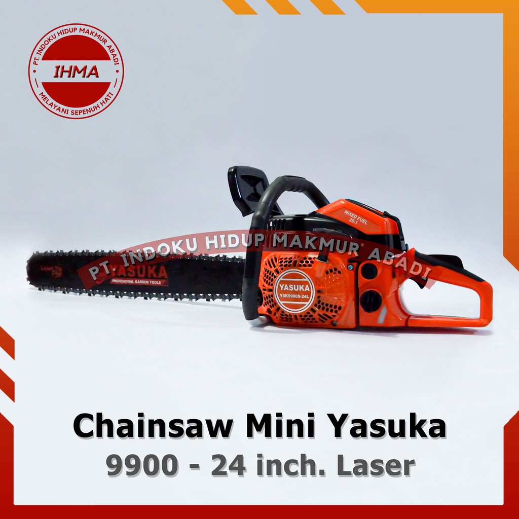 Jual Chainsaw Yasuka 9900 24 inch. LASER – Mesin Gergaji Kayu Mini ...