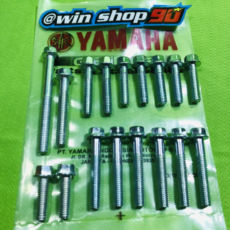 Jual baut blok mesin baut kalter baut karter yamaha Rx king baut bak magnet bak kopling Rx king ...