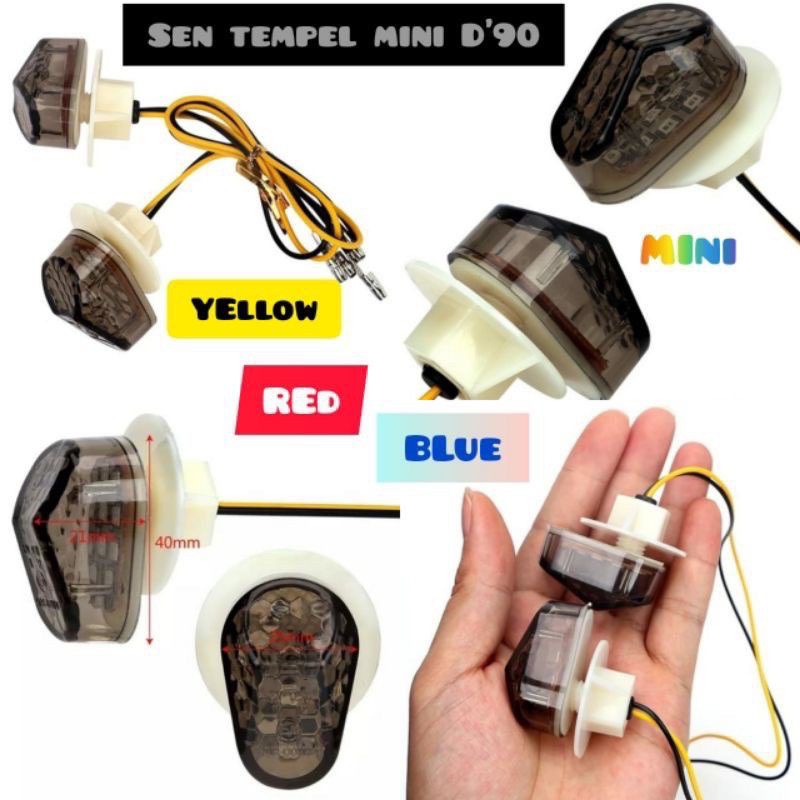 Jual Lampu Sein Led Tempel feeling mini Oval Jempol | Shopee Indonesia