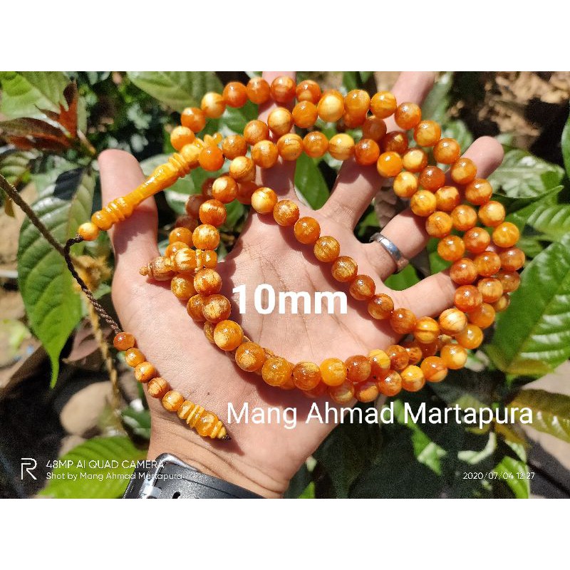 Jual Tasbih 99 Kayu NUR 10mm Nyala kayu Pinus getah Damar Asli ...