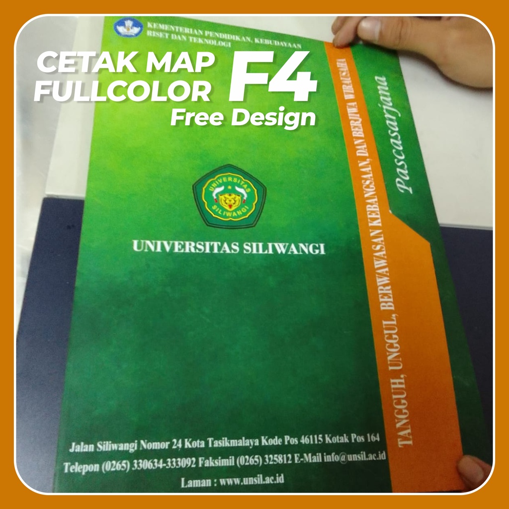 Jual CETAK MAP ARSIP / SURAT / SEKOLAH UKURAN F4 FOLIO BAHAN ARTCARTON ...