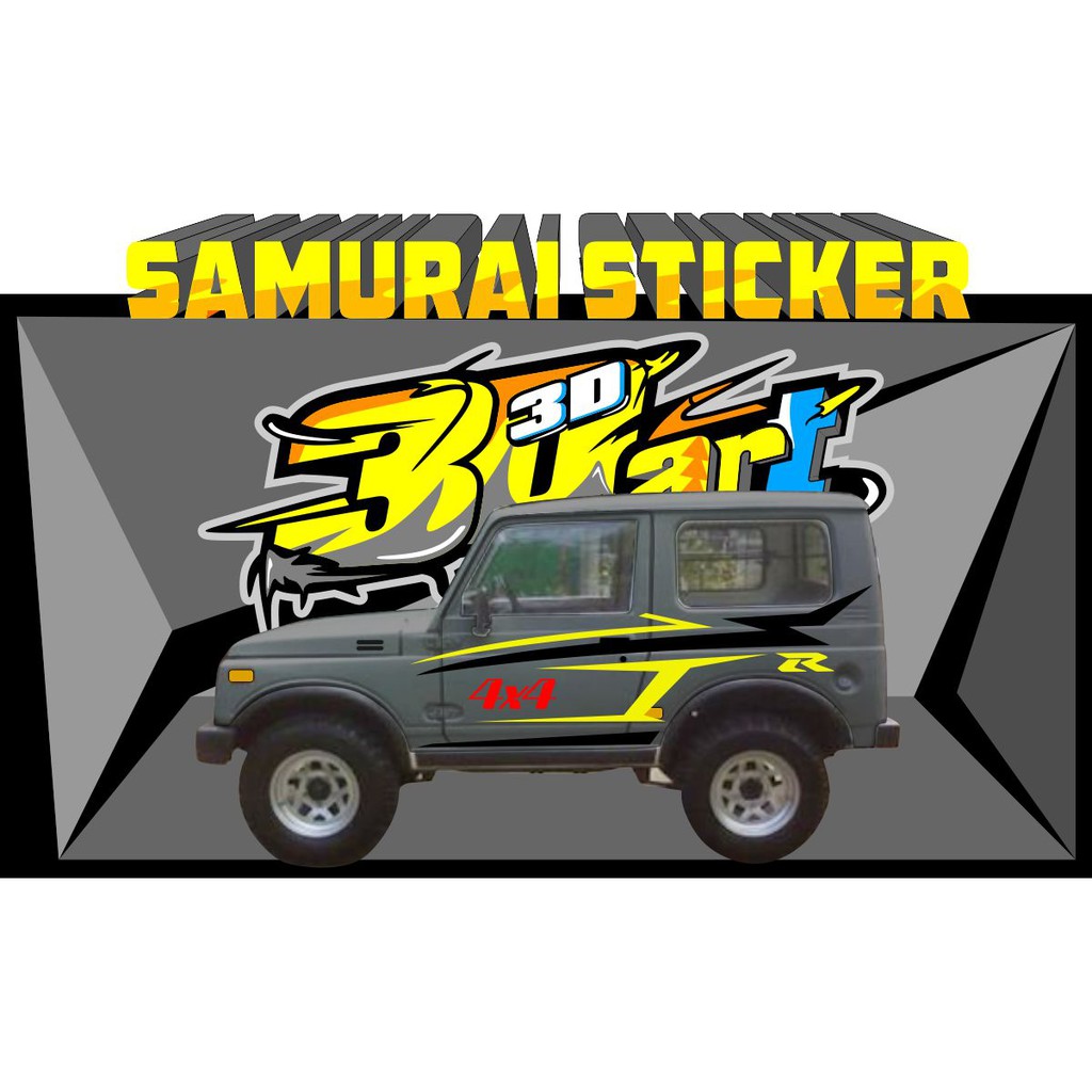 Jual Striping Mobil offroad cutting sticker warna custom | Shopee Indonesia