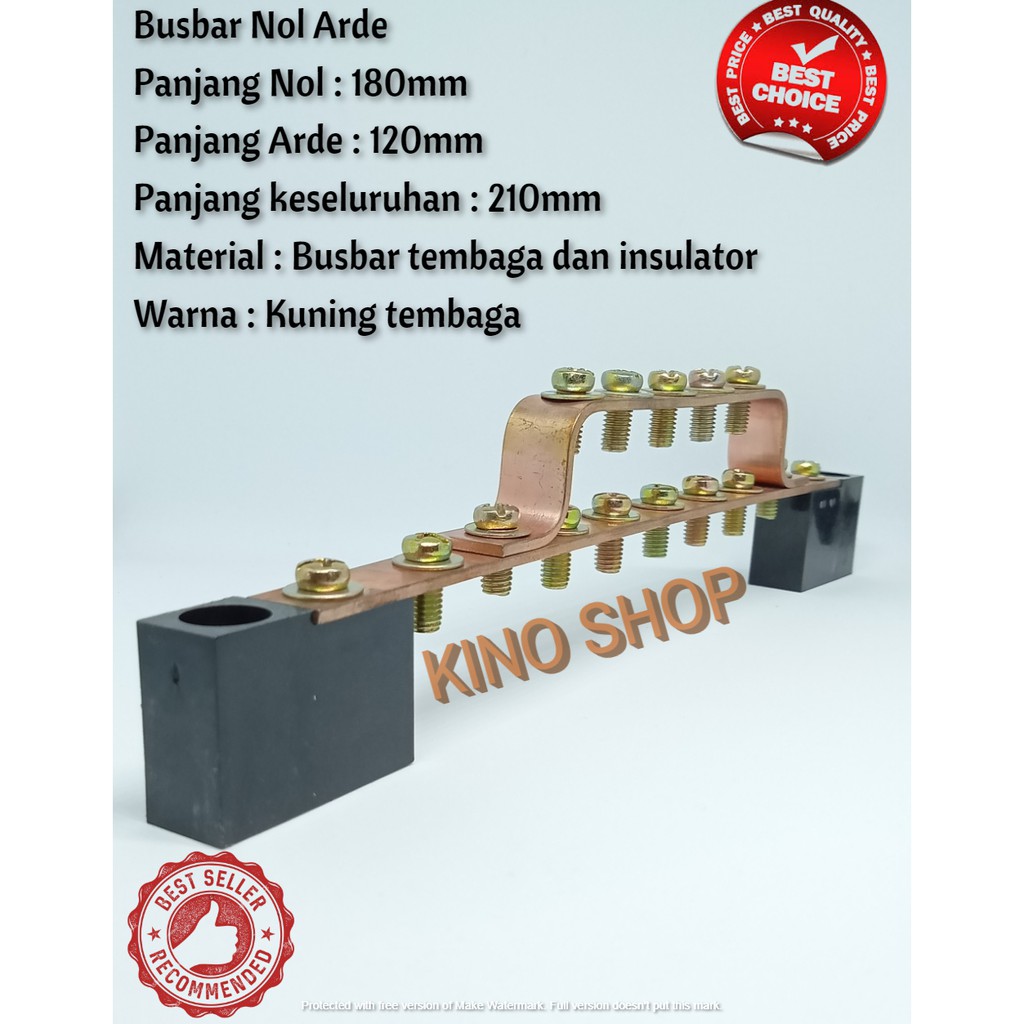 Jual KINOGAWA Busbar Nol Arde FT-850 Komponen Panel Listrik Perakitan ...
