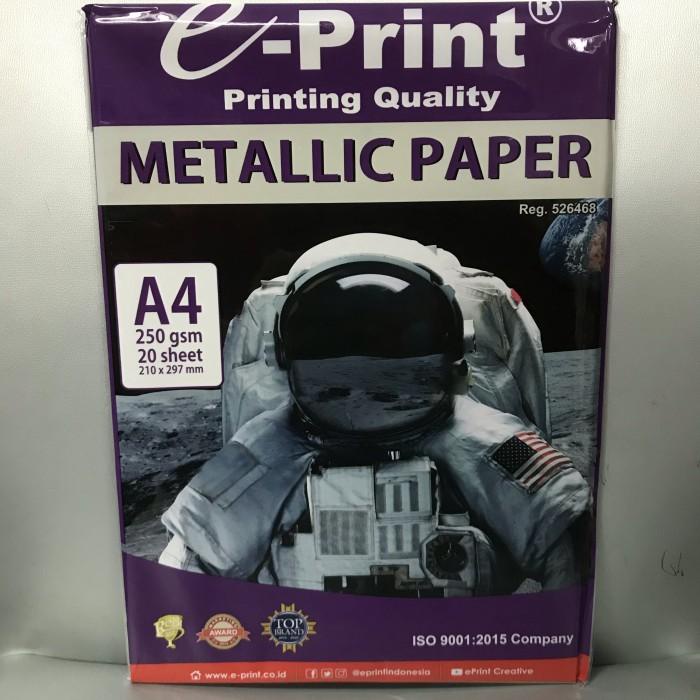 Jual Art Paper Metallic Paper E-Print A4 250Gsm 20Sheet Kertas Foto ...