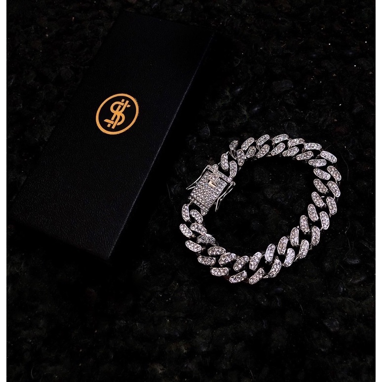 Jual ICED OUT CUBAN BRACELET ( GELANG ICE SKA JEWELRY ICE BOX ...