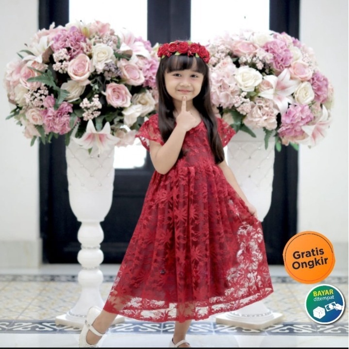 Jual COD Gaun Anak Perempuan / Gaun Pesta Anak / Gamis Anak Perempuan ...