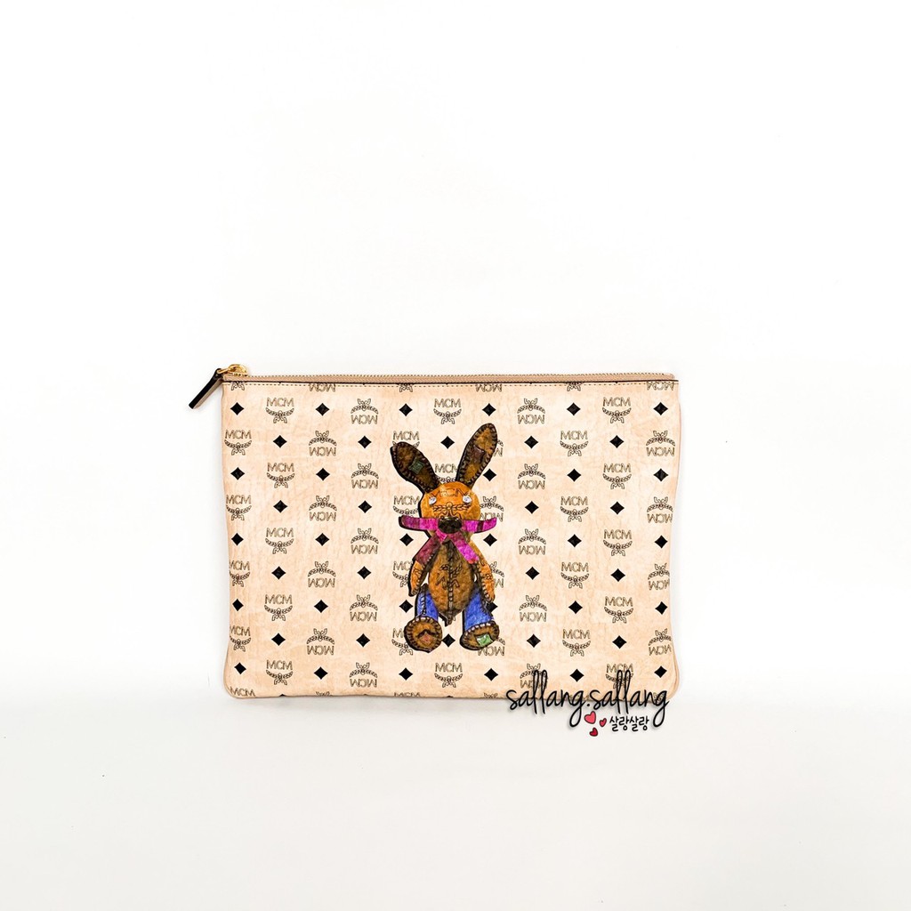 Jual MCM Rabbit Crossbody Pouch In Visetos | Shopee Indonesia