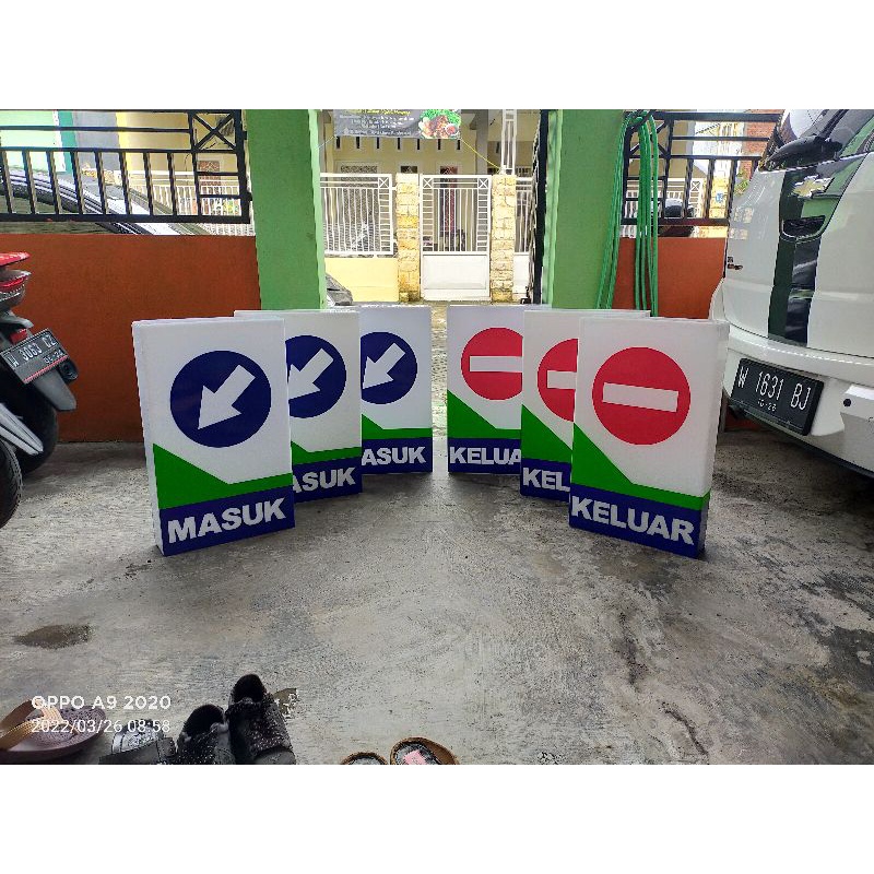 Jual Rambu masuk keluar SPBU neon Box | Shopee Indonesia