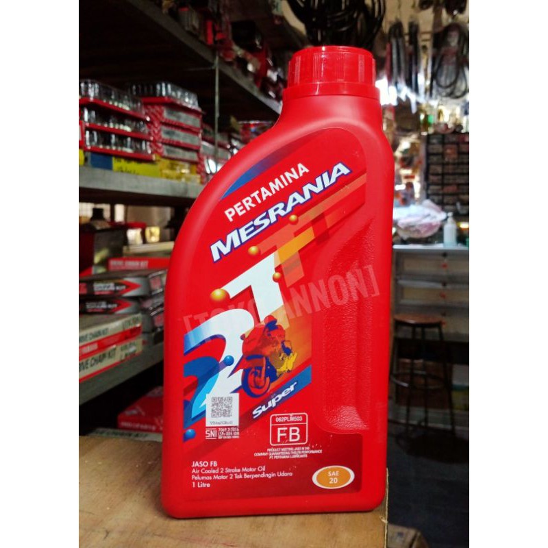 Jual OLI MESRANIA 2T Super 1Liter | Oli Samping Motor Mesran 2T ...