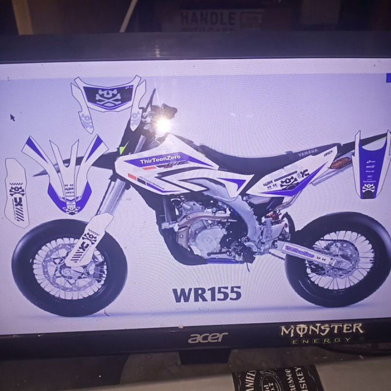 Jual Decal stiker Yamaha wr155 full BODY BAHAN ORAJET, semoga harimu ...