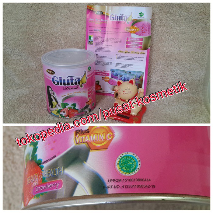 Jual Gluta Drink Varian Strawberry original Murah | Shopee Indonesia