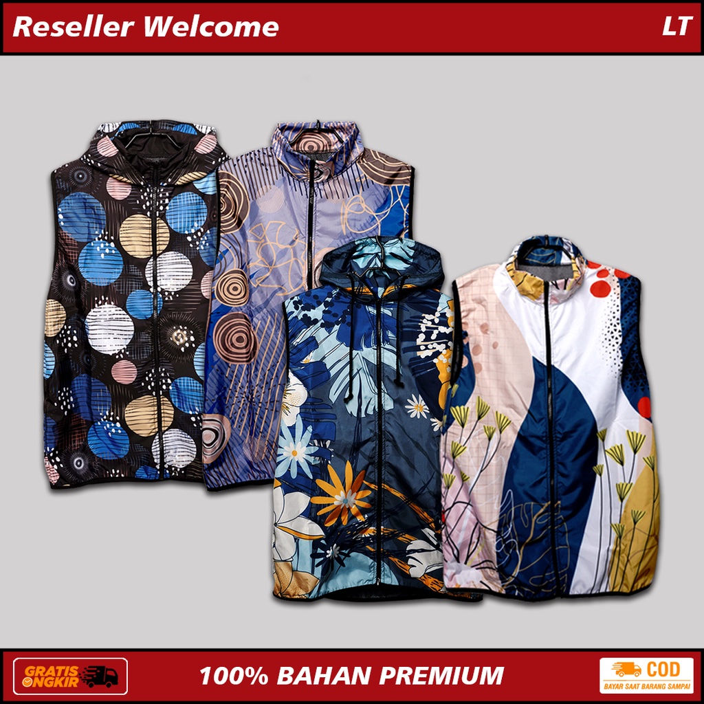 Jual Queenzie Rompi Printing Printing Wanita Motif Hitam Bahan Lotto ...