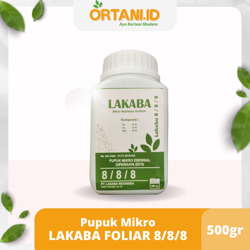 Jual Pupuk Mikro LAKABA Foliar 8/8/8 (Zn/Cu/B2O3) 500gr Pupuk Mikro ...
