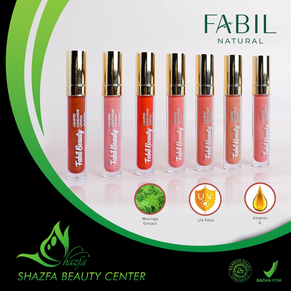 Jual FABIL Liquified Longwear Lipstick with Moringa | Shopee Indonesia