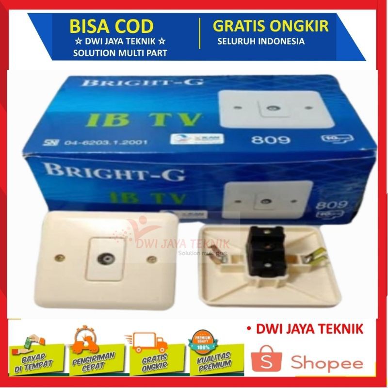 Jual Ib antena tv colokan antena tv dalam tembok saklar jek tv antena ...