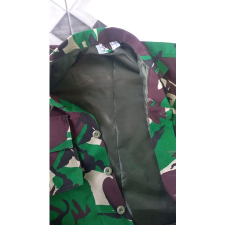 Jual BAJU PDL ASLI VELBED SRITEX 888 WOOL TNI KUALITAS TERBAIK, 1 STEL BAJU SERAGAM PDL VELBED ...