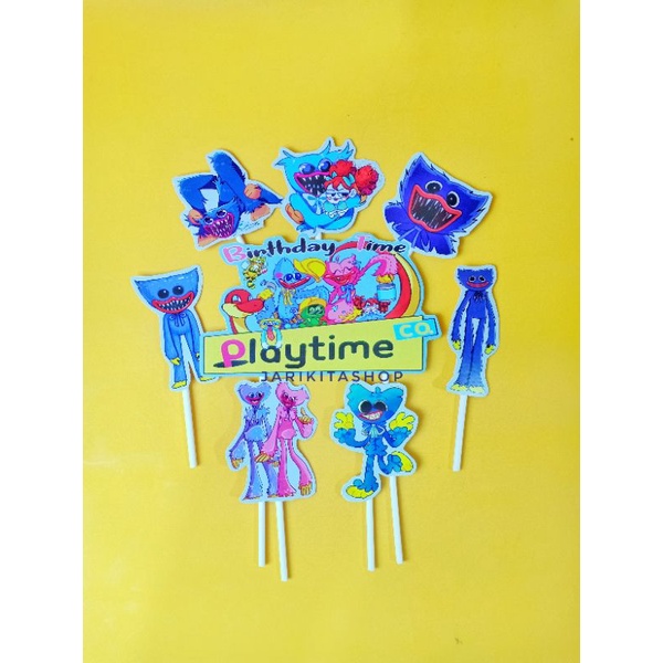 Jual CAKE TOPPER HUGGY WUGGY POPPY PLAYTIME TUSUKAN KUE DEKORASI KUE ...