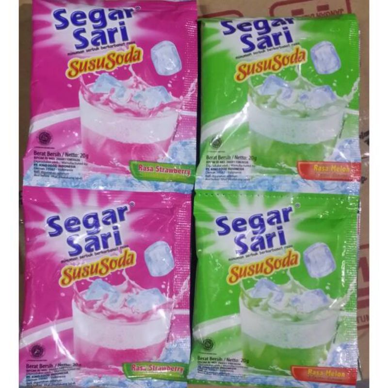 Jual Segar sari susu soda 20 gr isi 10 sachet | Shopee Indonesia