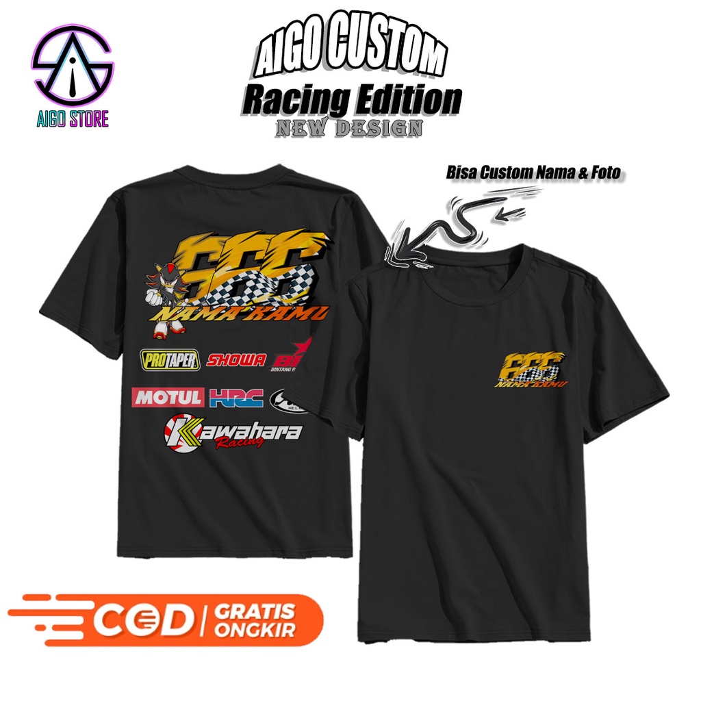Jual Kaos Sablon Racing Free Request Nama Dan Nomor Sesuai Keinginan ...