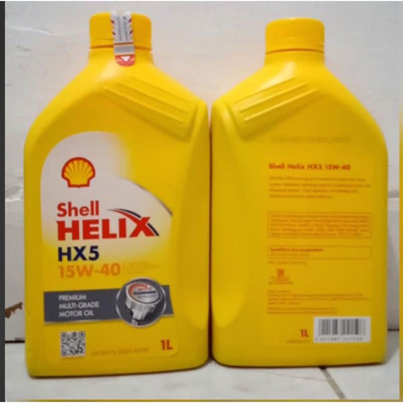 Jual OLI SHELL HELIX HX5... 1 liter ....15W - 40 | Shopee Indonesia