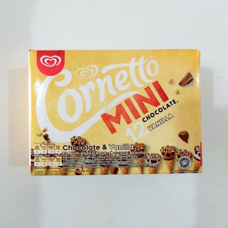 Jual Walls Cornetto Mini Disc Chocolate Vanilla | Shopee Indonesia
