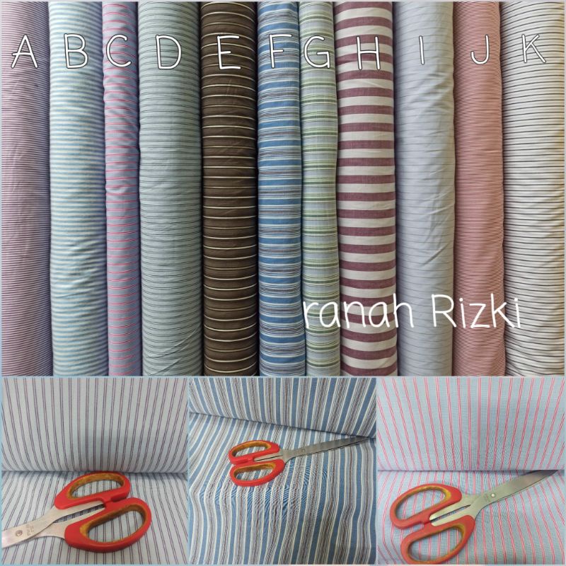 Jual Kain katun yandet salur ys01 / bahan kemeja garis yandet / pinstrip yarndyed | Shopee Indonesia