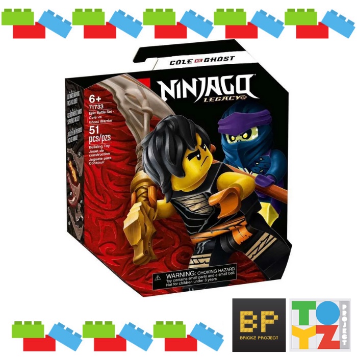 Jual LEGO Ninjago 71733 Epic Battle Set Cole vs Ghost Warrior | Shopee ...