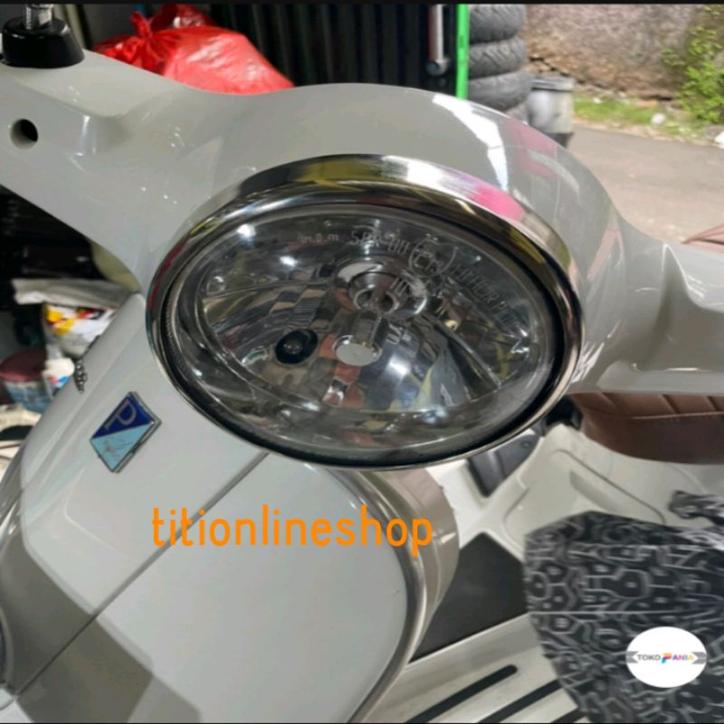 Jual Ring lampu / list lampu untuk Vespa Primavera , LX aksesoris Vespa ...
