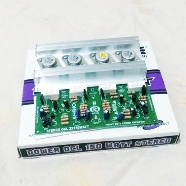Jual Kit Power Amplifier OCL 150W Stereo TR Jengkol Malaysia | Shopee ...
