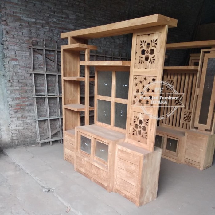 Jual Pemisah ruangan sketsel partisi bufet bupet pajangan kayu jati ...