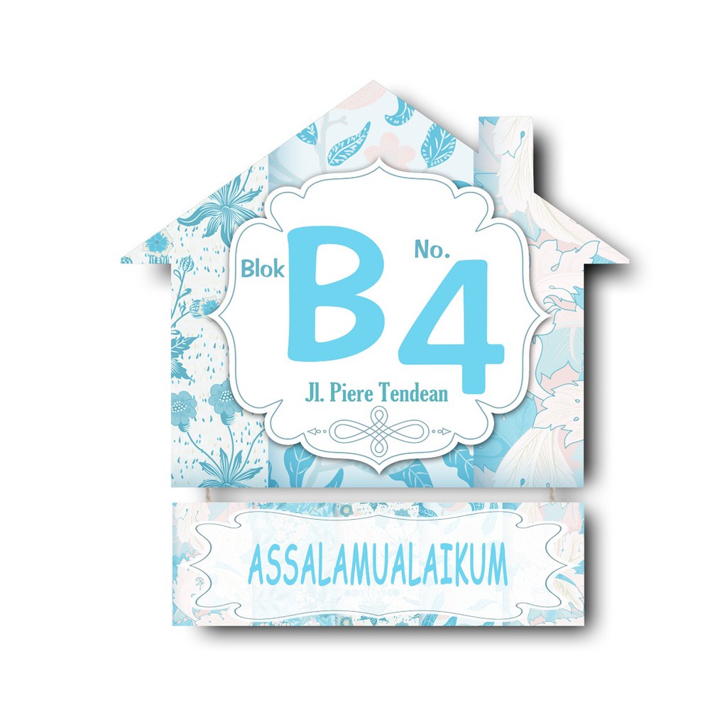 Jual papan nama papan alamat rumah papan blok rumah papan hiasan ...