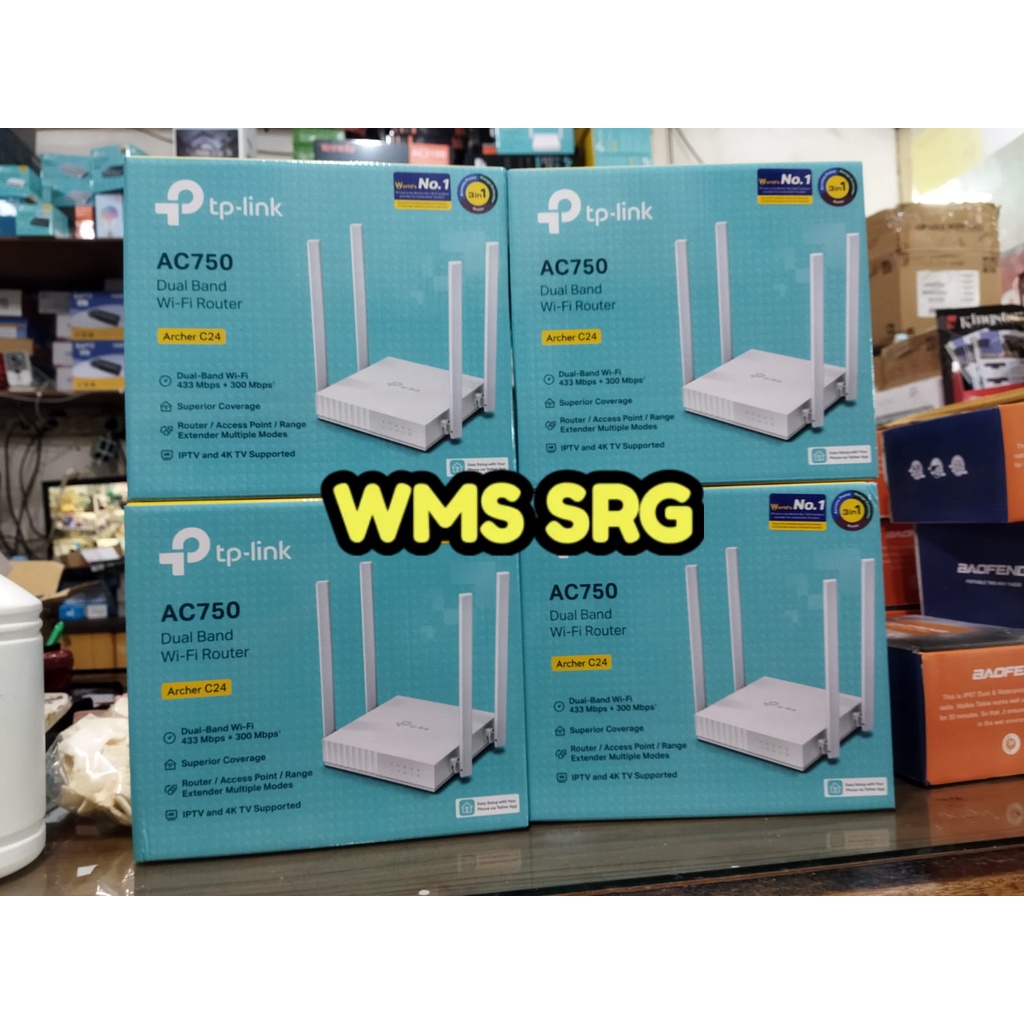Jual TPLINK ARCHER C24 Dual Band WiFi Router | Shopee Indonesia