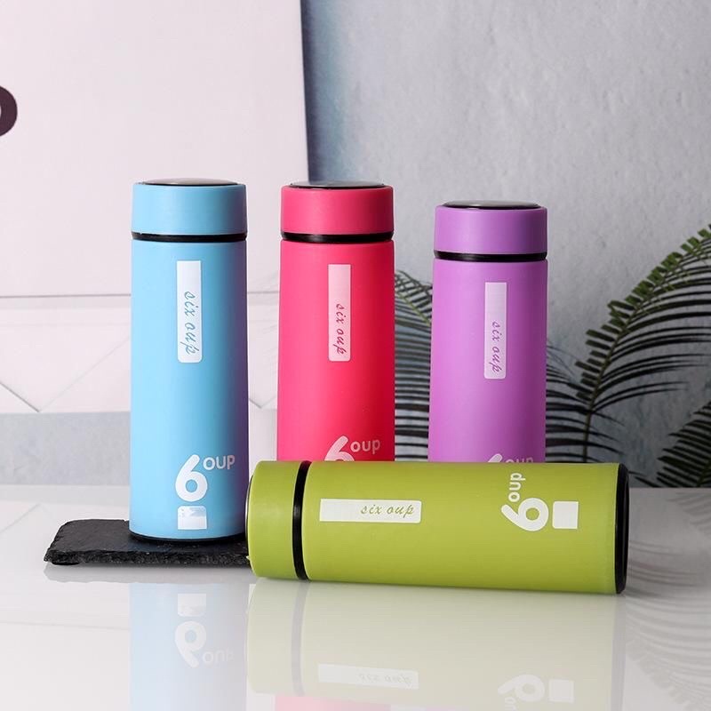 Jual Botol Minum Kaca Six Oup 450ml / Beling cover plastik 6oup logo ...