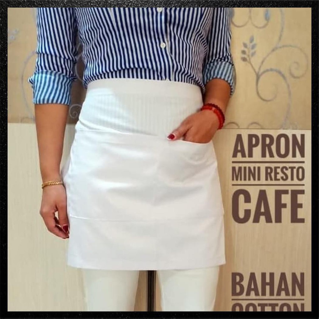 Jual Celemek / Apron Resto - Putih | Shopee Indonesia