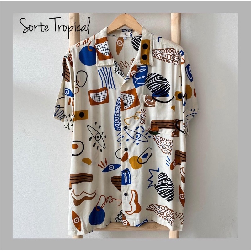 Jual SORTE TROPICAL - Baju Kemeja Pantai Hawaii Kasual Unisex Motif ...