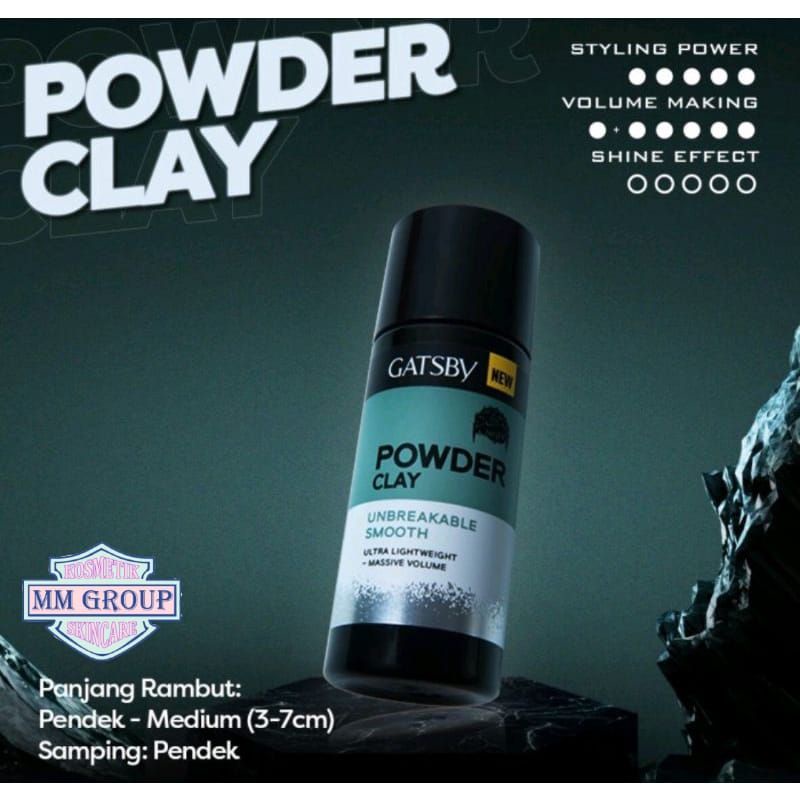 Jual Gatsby Powder Clay Unbreakable Smooth 20g | Shopee Indonesia