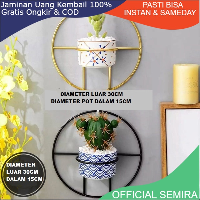 Jual STANDING LINGKARAN DINDING/STANDING POT BUNGA/RAK BUNGA BESI/RAK ...