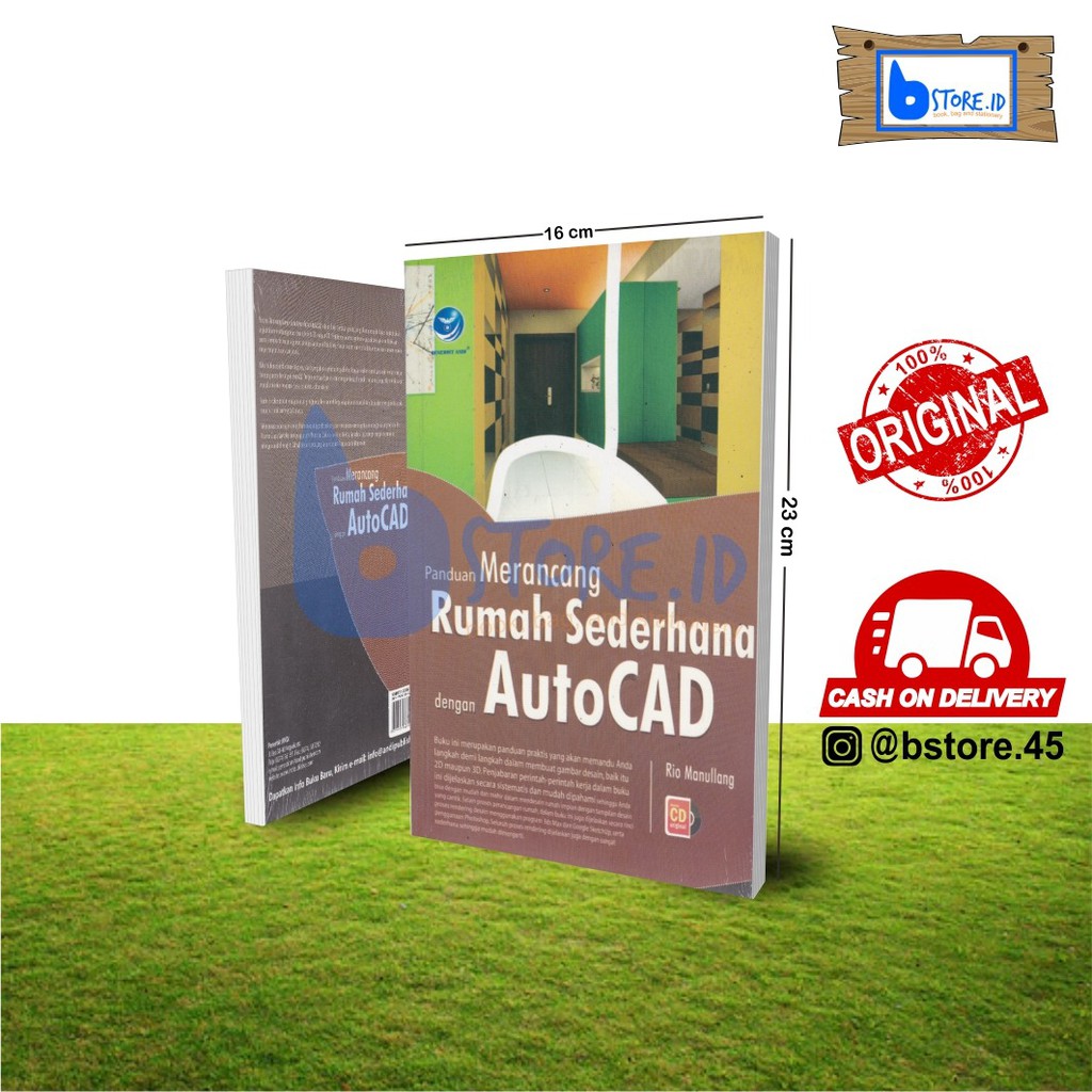 Jual Panduan Merancang Rumah Sederhana dg AutoCAD+cd, by Rio Manullang ...