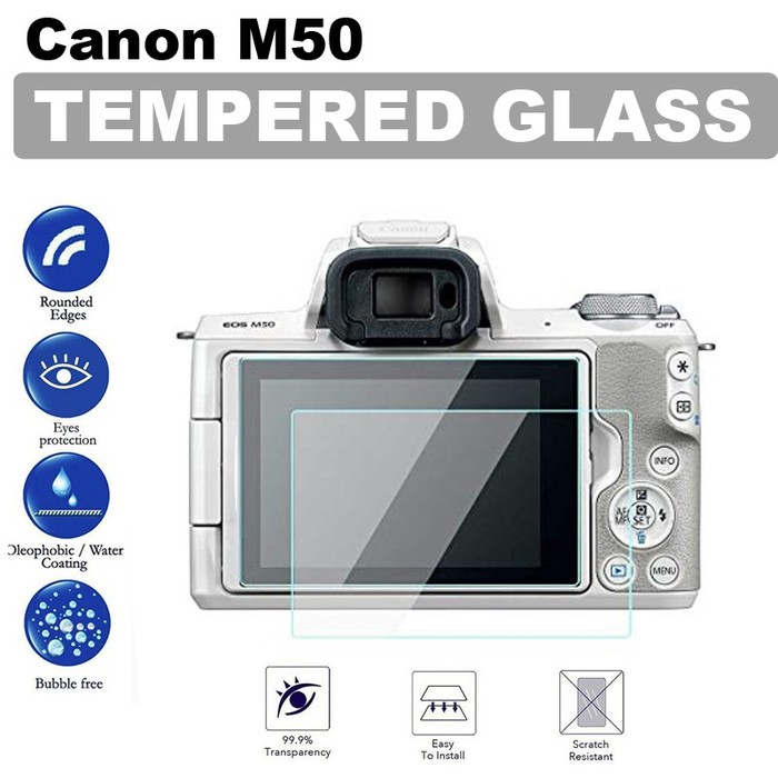 Jual Tempered Glass / Screen Protector For Canon EOS M50 | Shopee Indonesia