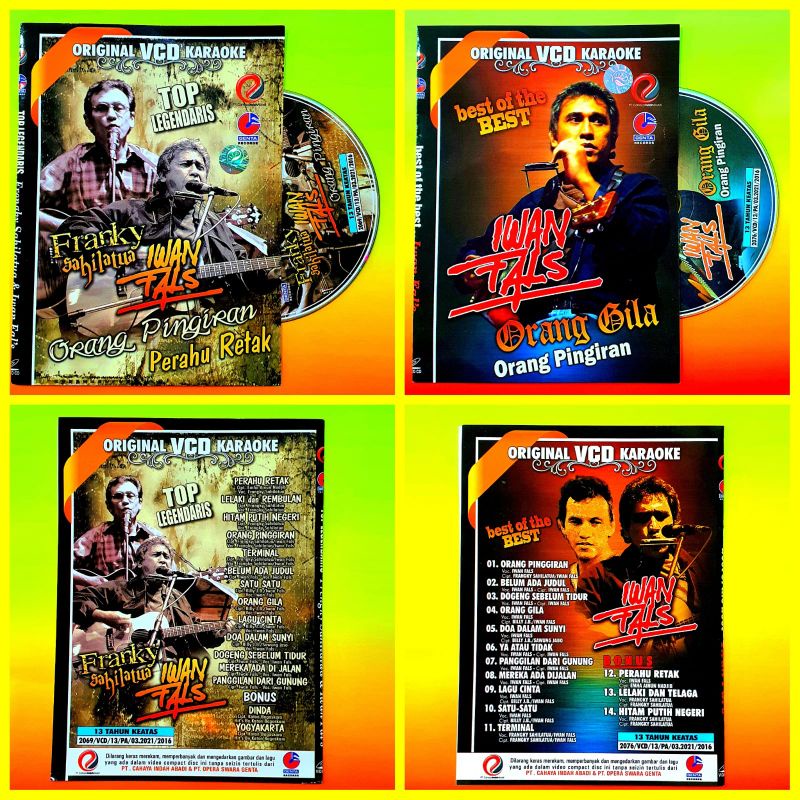 Jual VARIASI KASET ORIGINAL VIDEO MUSIK LAGU KENAGAN NOSTALGIA IWAN FALS BISA KARAOKE VOCAL ON ...