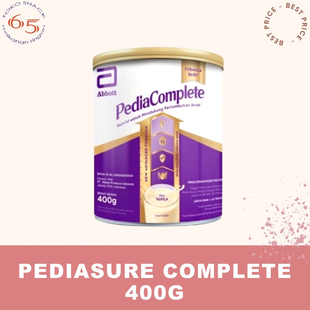 Jual Pediasure Complete 400gr. susu anak PediaComplete. KALENG | Shopee ...