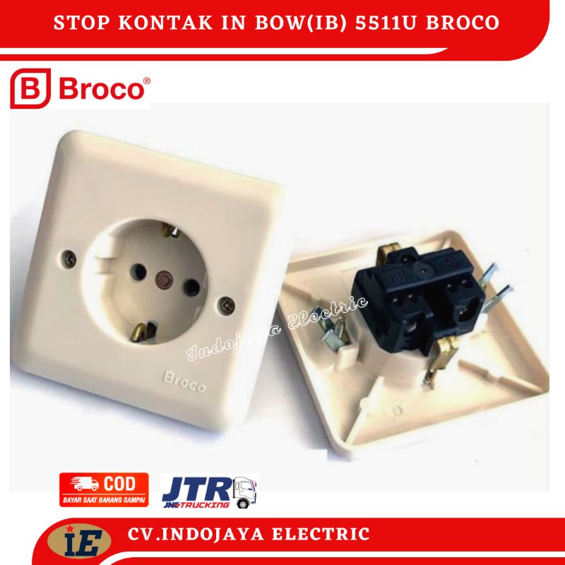 Jual Stop Kontak Broco New Gee IB - 5511U untuk pemasangan tertanam ...