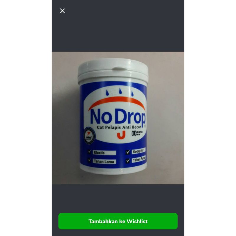 Jual cat anti bocor waterproof no drop nodrop 1 kg | Shopee Indonesia