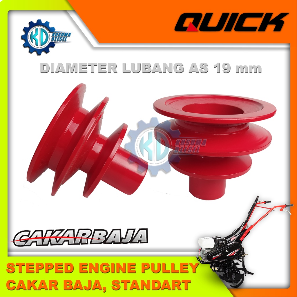 Jual STEPPED ENGINE PULLEY, CAKAR BAJA (SP) - PULLEY MESIN - PULI MESIN ...