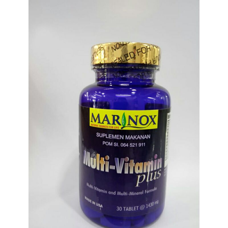 Jual MARINOX MULTIVITAMIN PLUS LUTEIN & LICOPAIN ISI 30 TABLET | Shopee ...