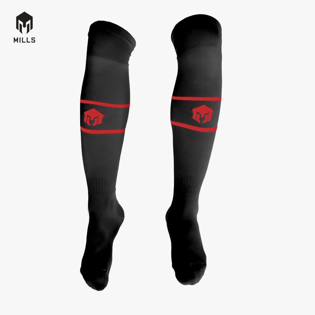Jual MILLS Kaos Kaki Olahraga Sepakbola Futsal Socks A1 1007 BLACK ...