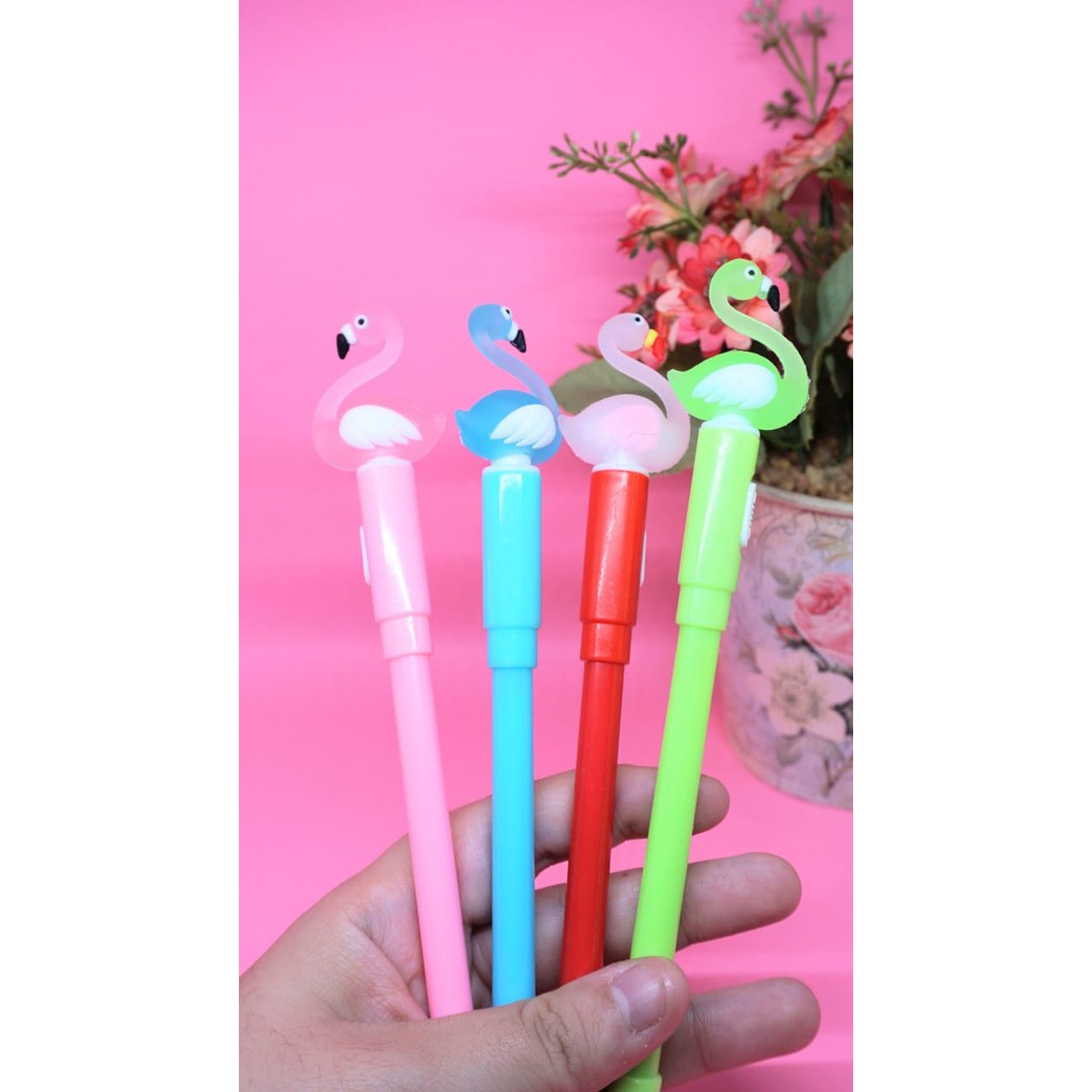 Jual pulpen led flamingo ala atkmurah alat tulis kantor stationary COD ...