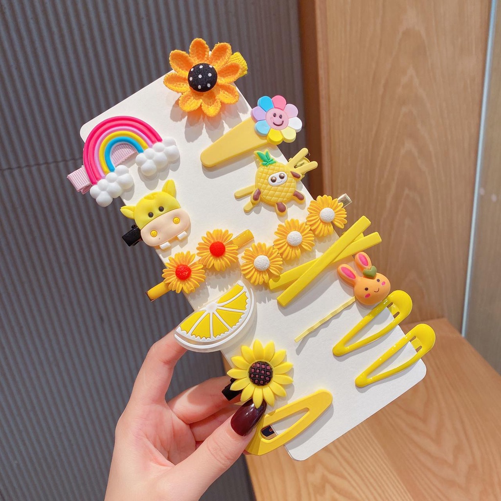 Jual [14 PCS] Jepitan Rambut Anak Motif Lucu Kawai Jepit Klip | Shopee ...