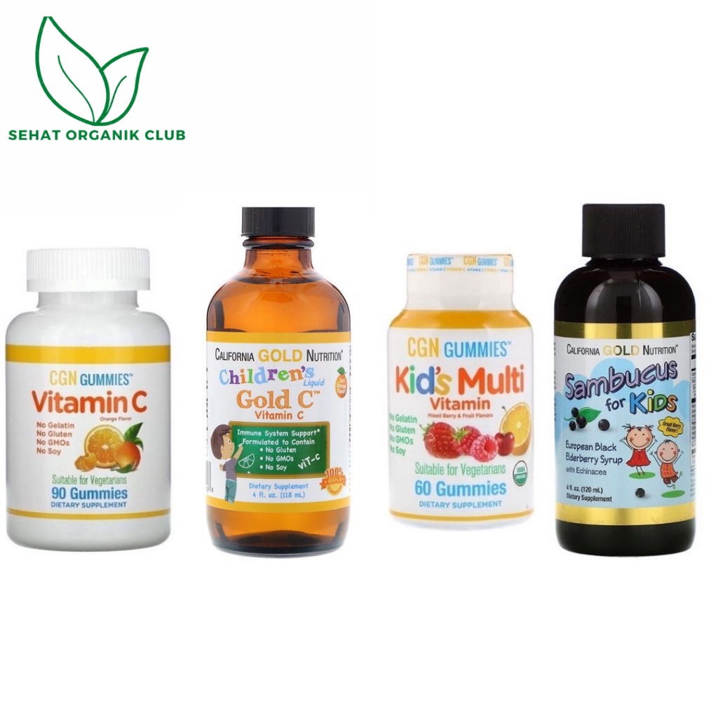 Jual California Gold Nutrition Vitamin C Gummies Gelatin Free 90 ...