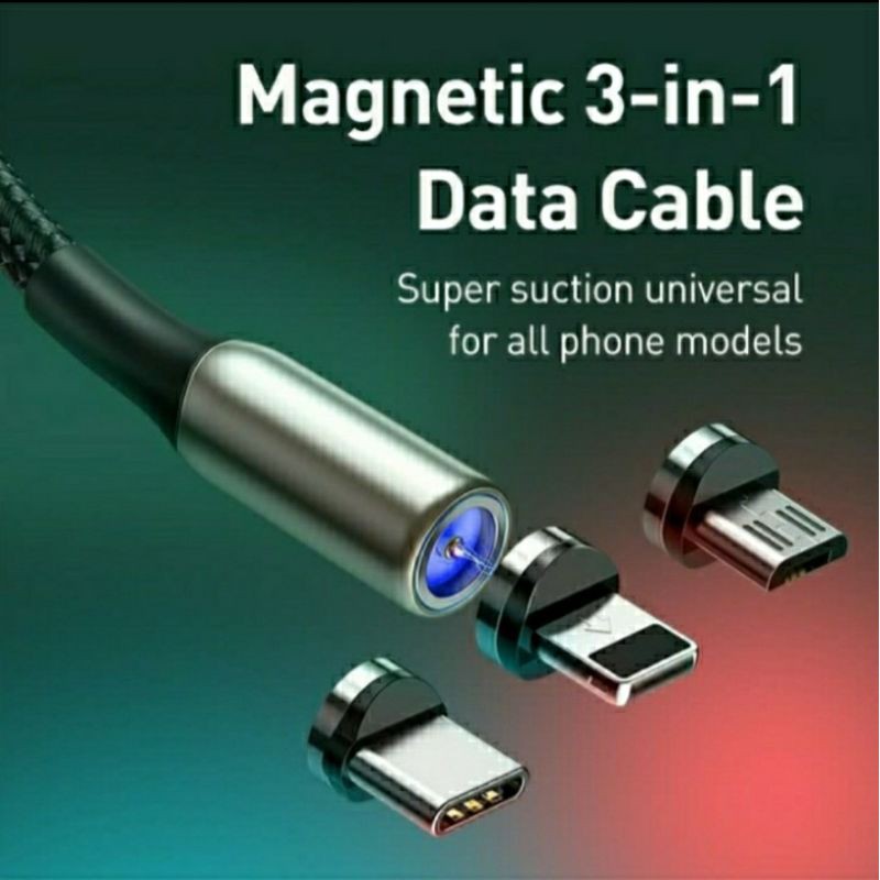 Jual baseus magnetic cable kabel magnet lightning-type c-micro | Shopee ...